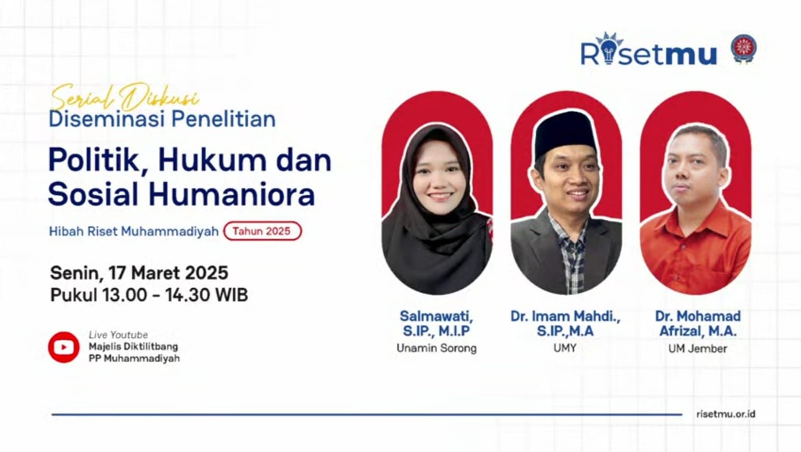 Serial Diskusi Risetmu: Diseminasi Penelitian Politik, Hukum, dan ...