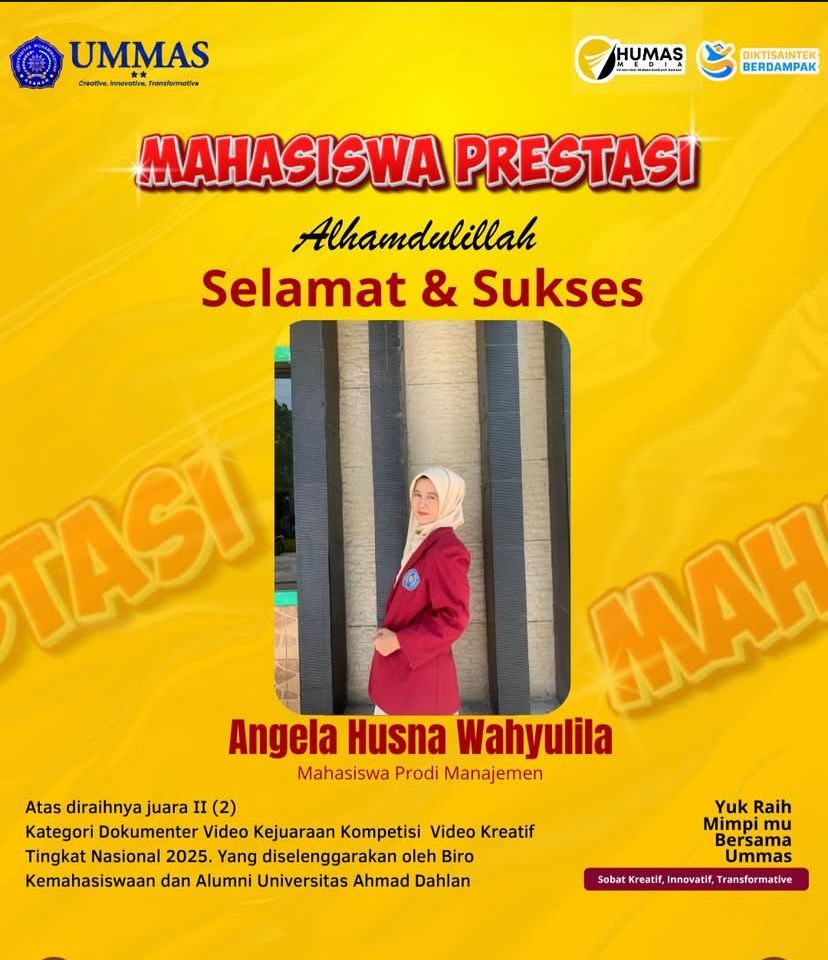 Mahasiswa UMMAS Ukir Prestasi Gemilang di Kompetisi Video Kreatif ...